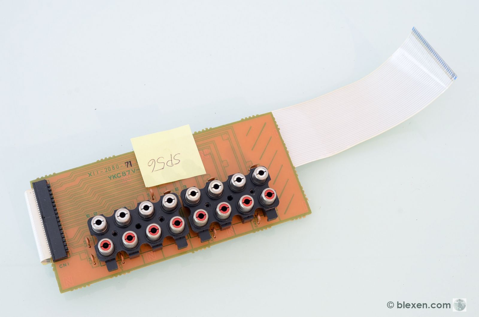 Kenwood KA-880SD Input Sockets PCB / Flat Cable