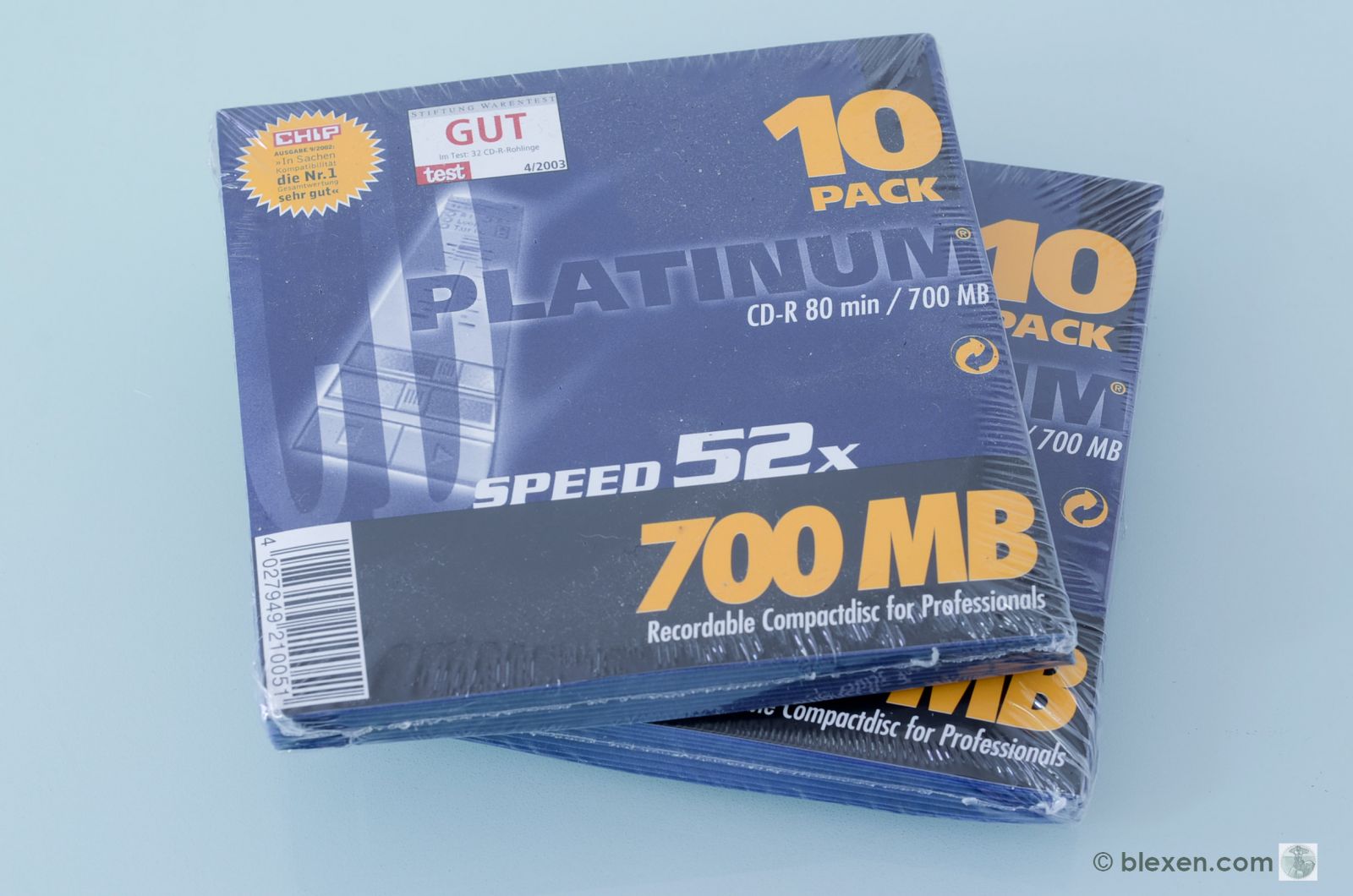 Platinum CD-R 80 Min. 700MB, 10 Stück
